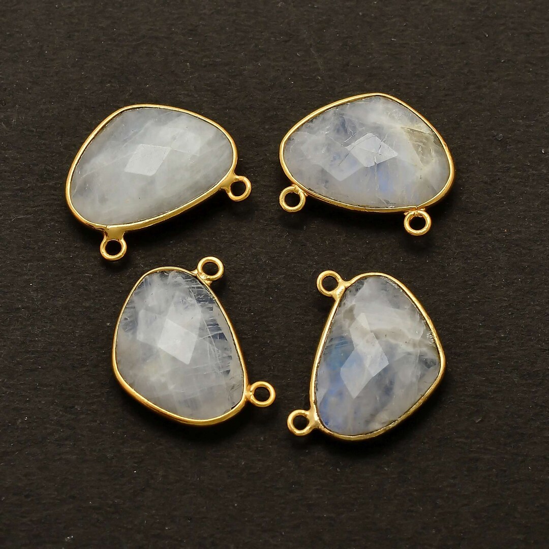 Moonstone Bezels,gold Vermeil Bezel,jewelry Gold-filled Bezelcharm ...
