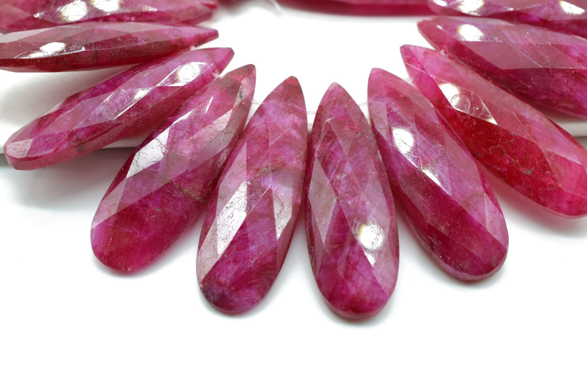 Ruby Drops,ruby Jewelry Making Beads,natural Ruby Long Drop 10x30mm ...