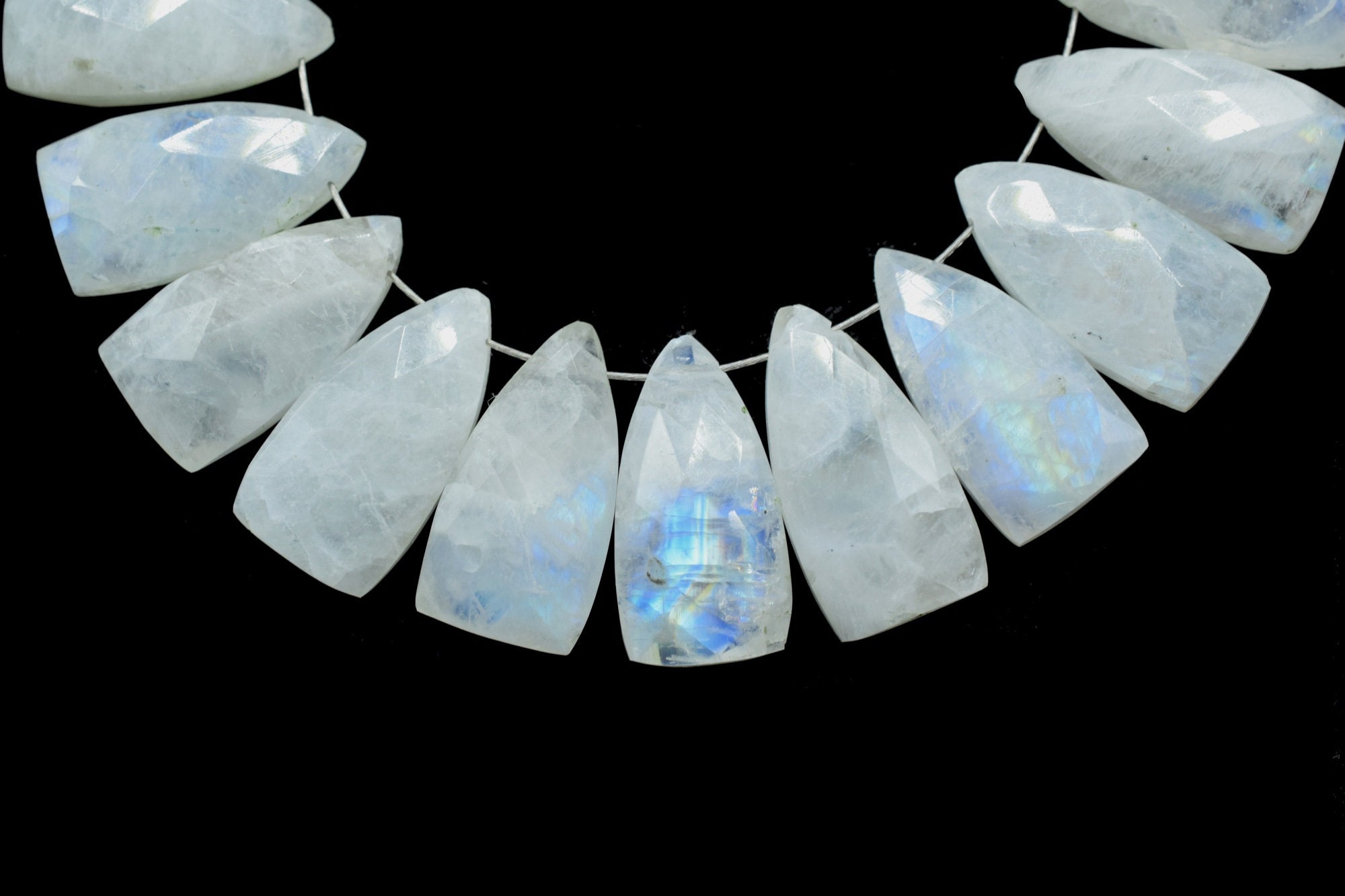 Pyramid Shape Beads,fancy Shape Briolettes,moonstone Jewelry Beads ...