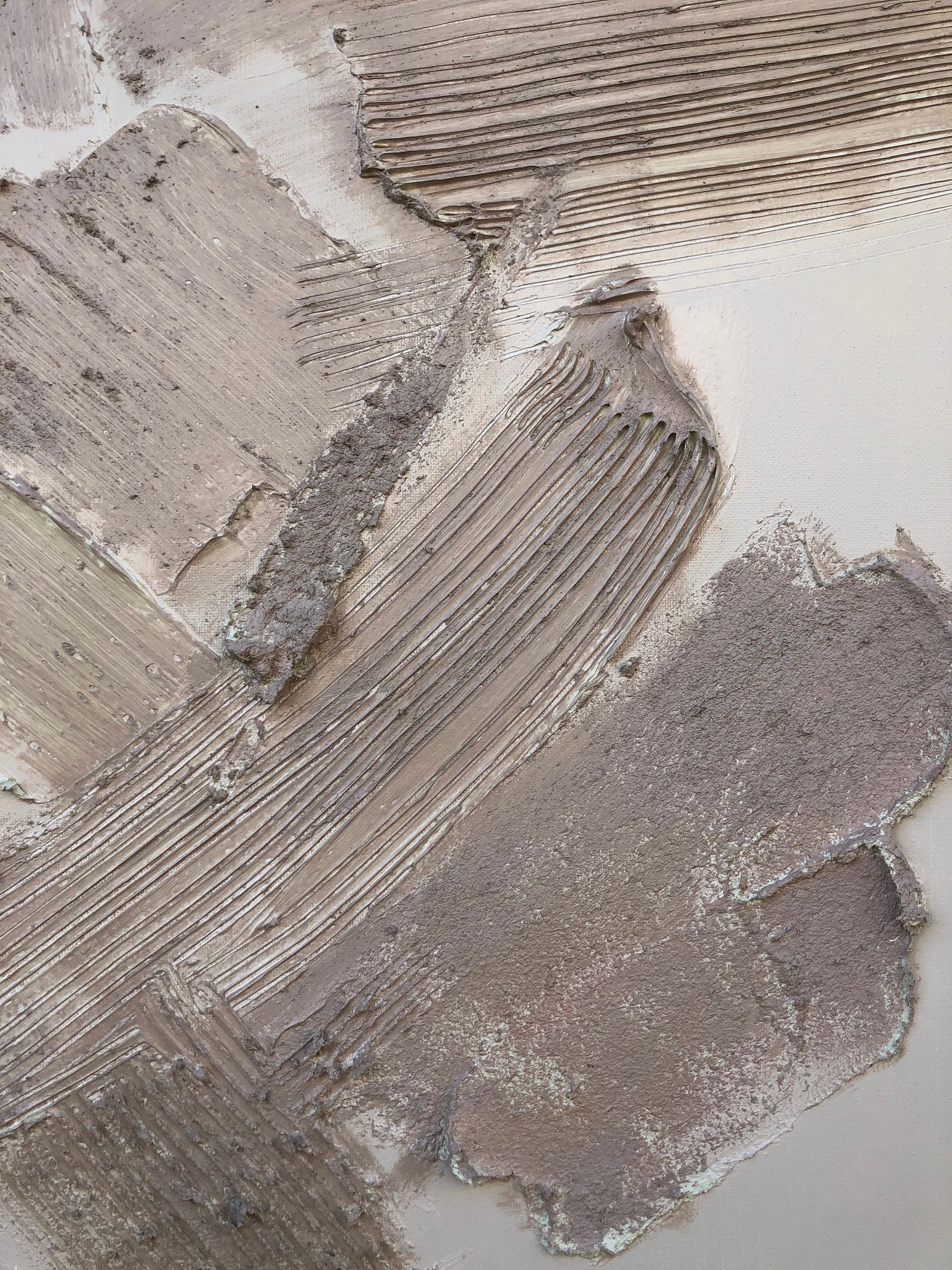 Beige Textured Abstract Painting Large Beige Minimalist - Etsy