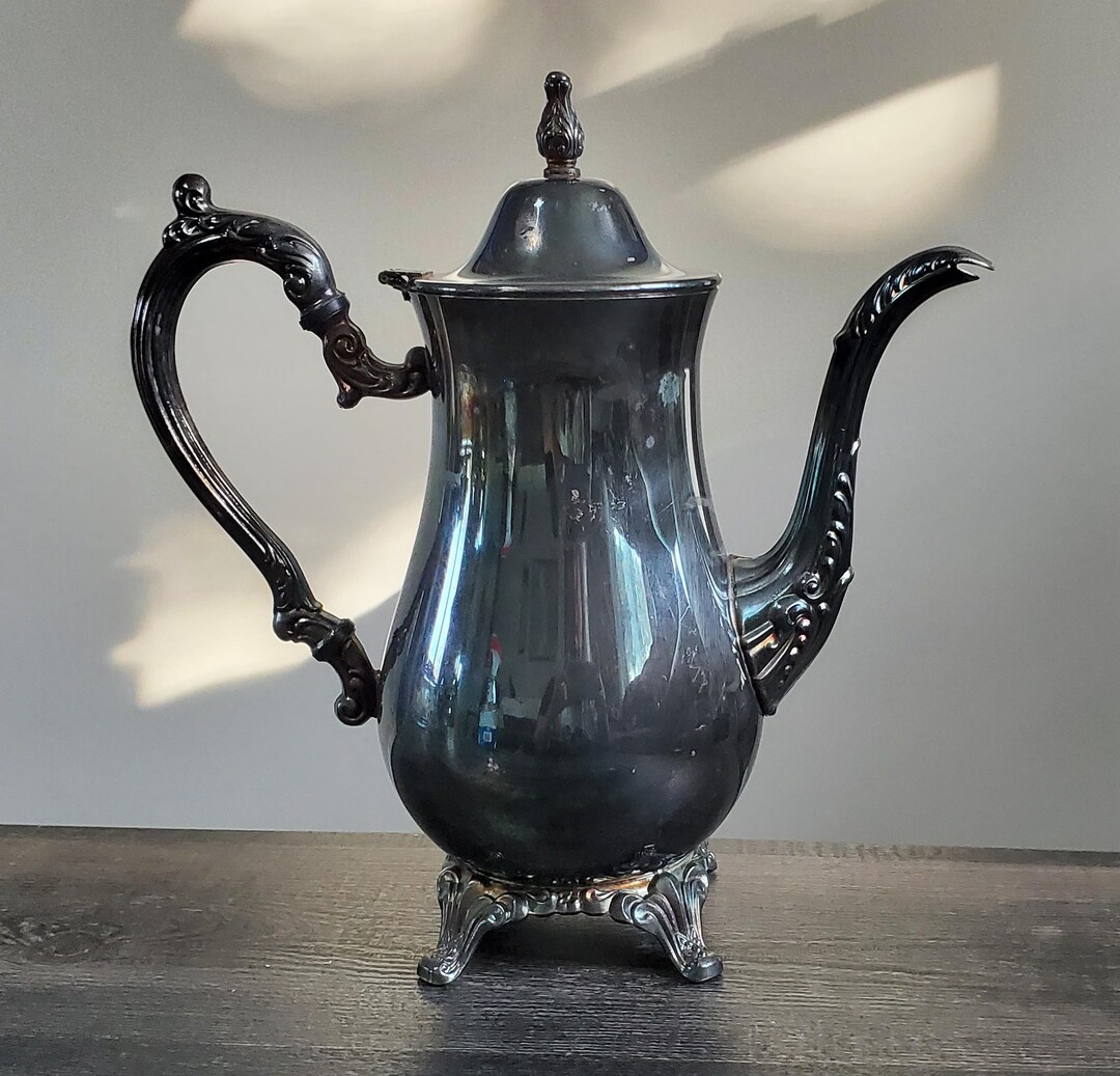 Vintage Oneida Silver-plated Teapot - Etsy