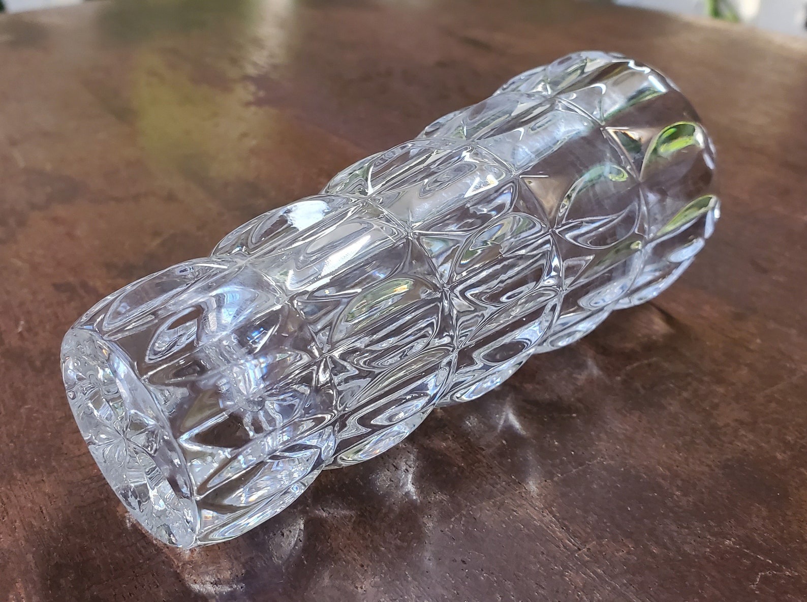 Vintage Fostoria Crystal Bud Vase - Etsy