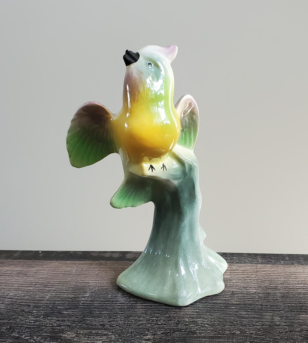 Royal Copley Ceramic Parrot Figurine - Etsy