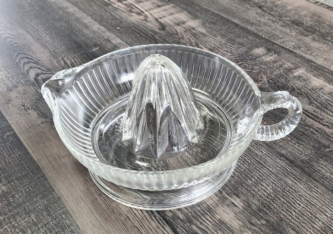 Vintage Glass Juicer, Reamer With Handle - Etsy