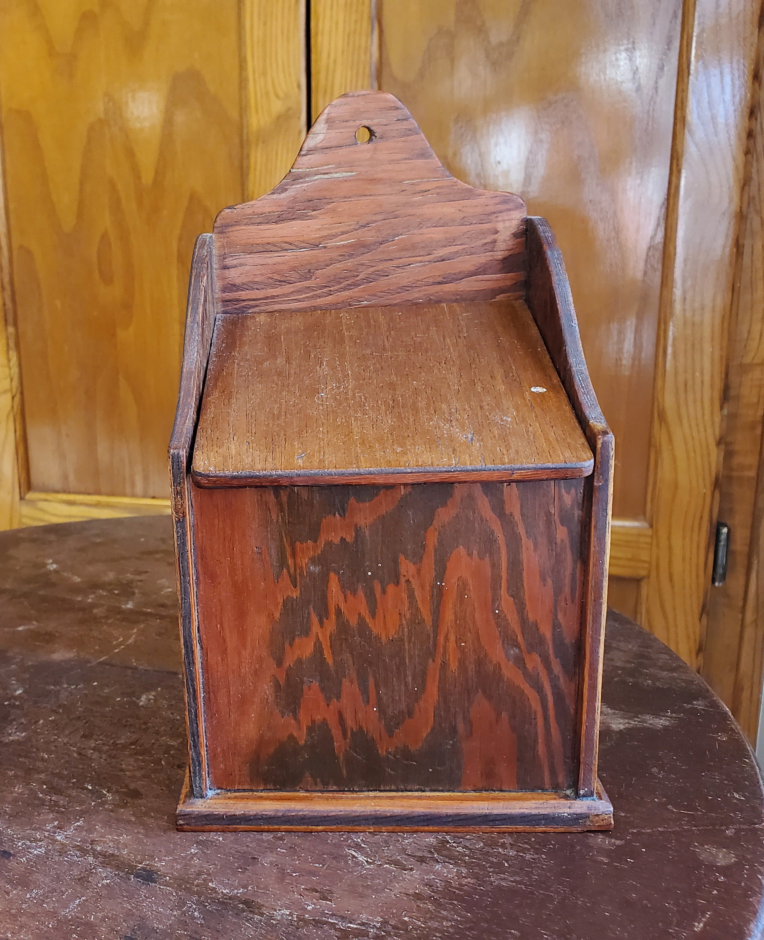 Vintage Primitive Wood Salt Box, Recipe Box - Etsy