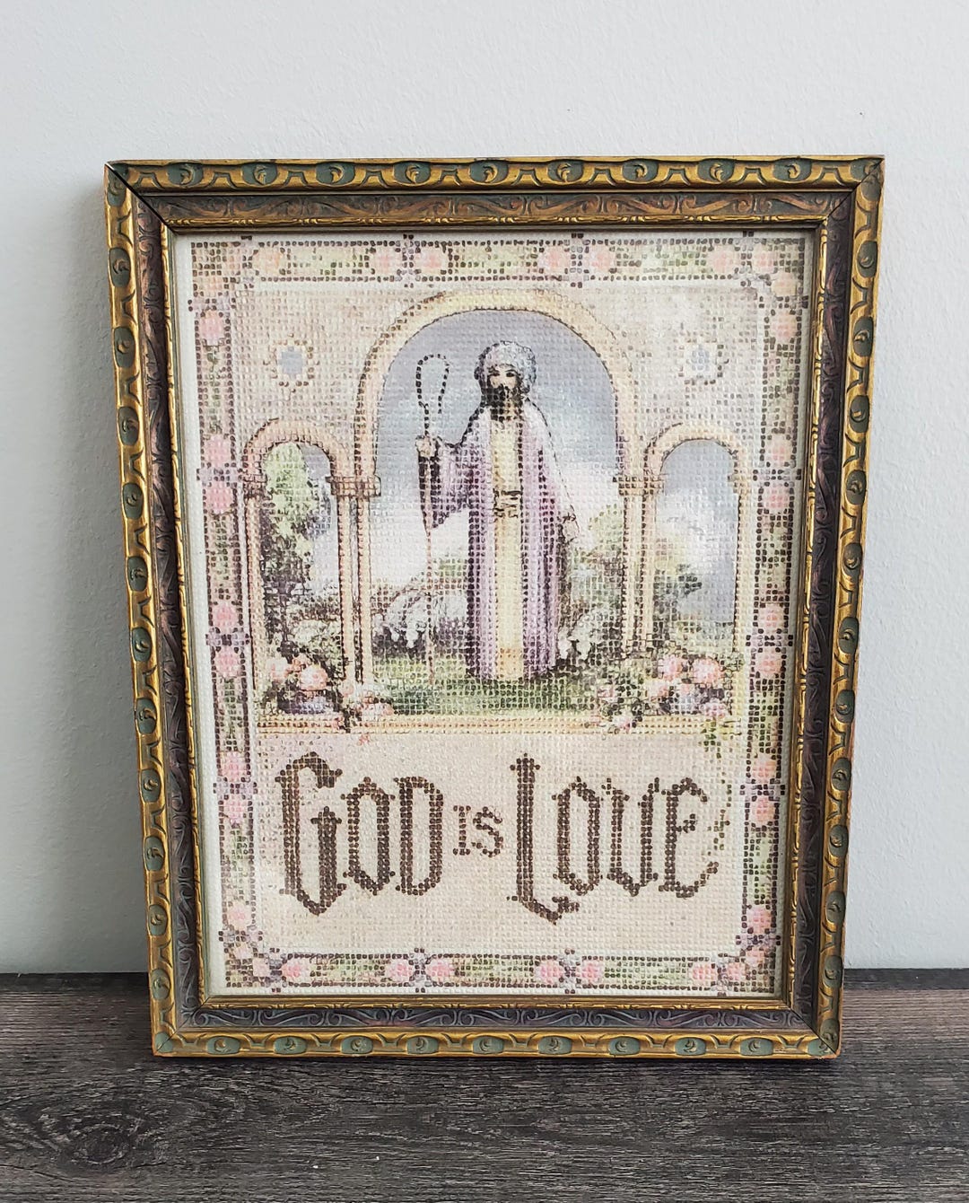 1928 God is Love Picture Motto Graph Trademark, the Cin Art Pub Co - Etsy