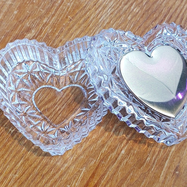 Glass Heart Box - Etsy