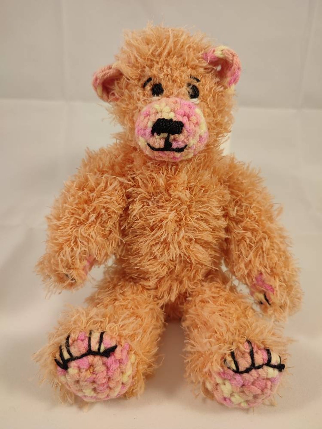 Salmon Orange-pink Little Teddy Bear - Etsy