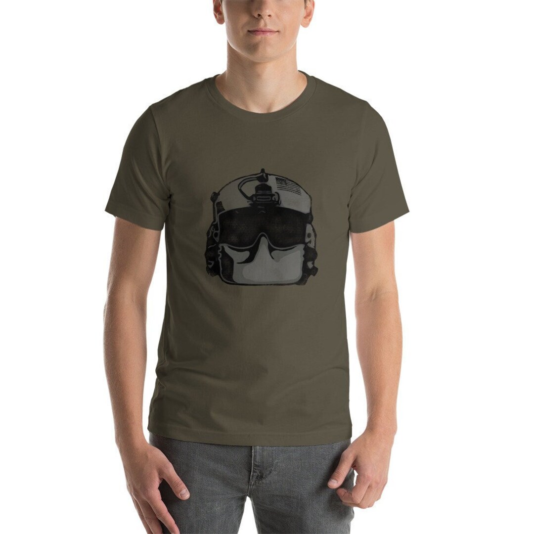 Military Crew Chief Helmet Short-sleeve Unisex T-shirt - Etsy