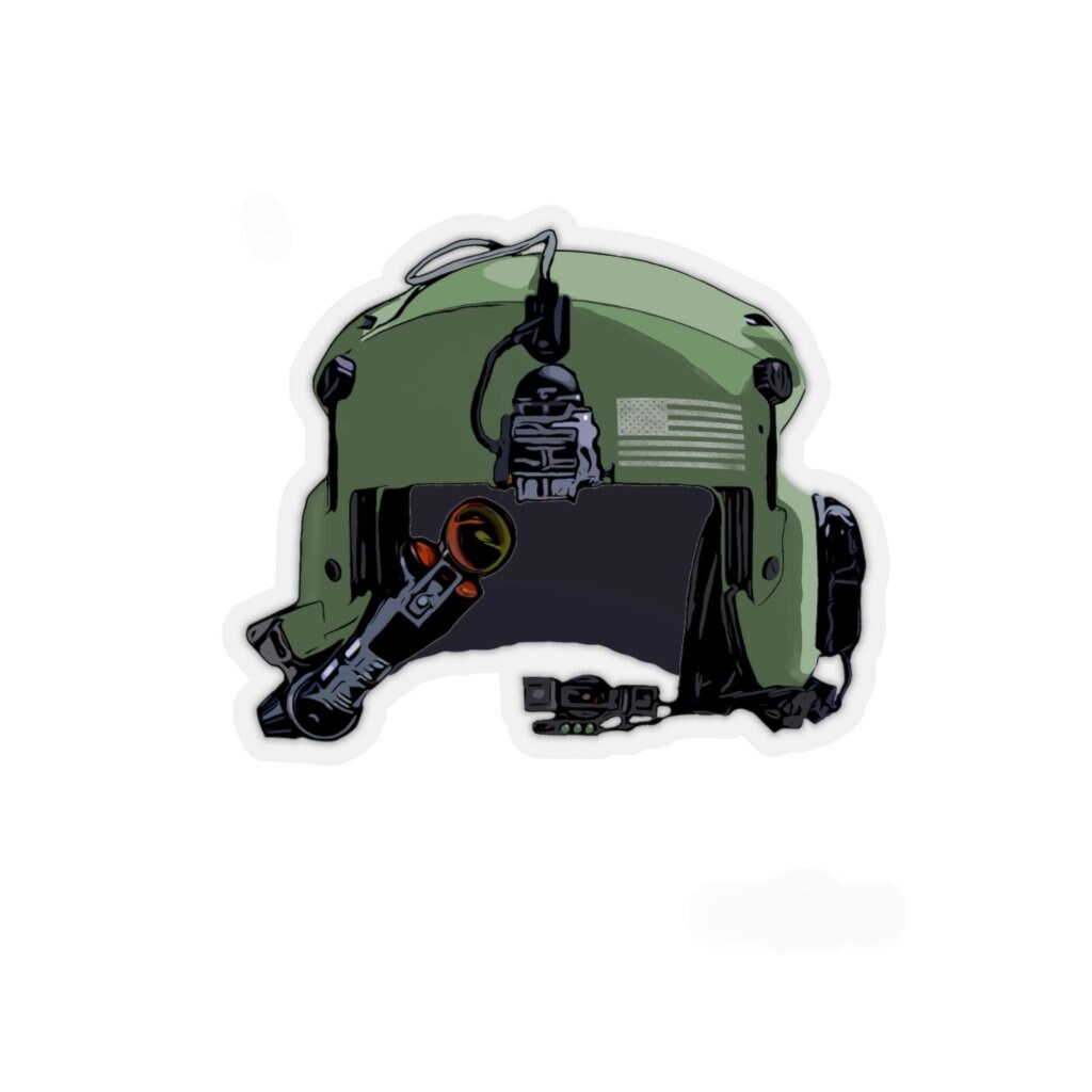 AH-64 Apache Helmet Precision-cut Sticker - Etsy