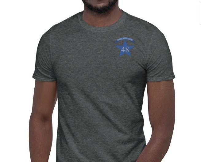 Bluestar 48th AHC With Flag Soft Blend T-shirt - Etsy
