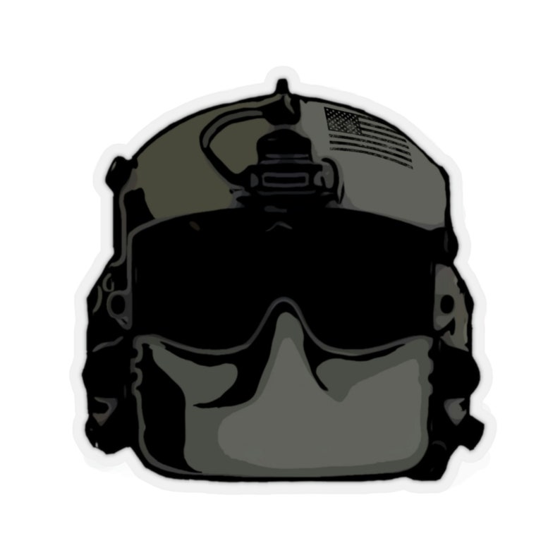 Crewchief Helmet Frontal Kiss-cut Stickers - Etsy