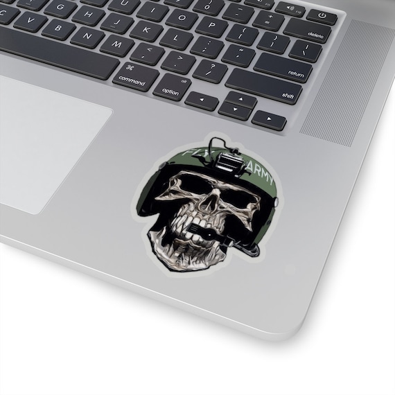 Skull & Helmets Frontal 2 Kiss-cut Stickers | Etsy