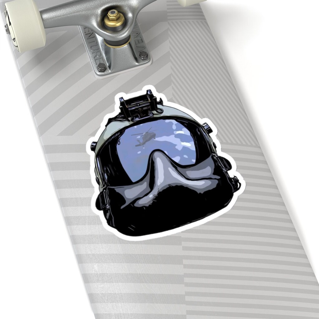 Helicopter Helmet W UH-60 Precicion-cut Sticker - Etsy