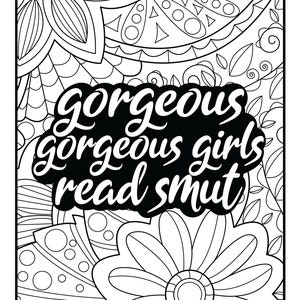 The Smut Reader Coloring Book - Digital PDF - Etsy