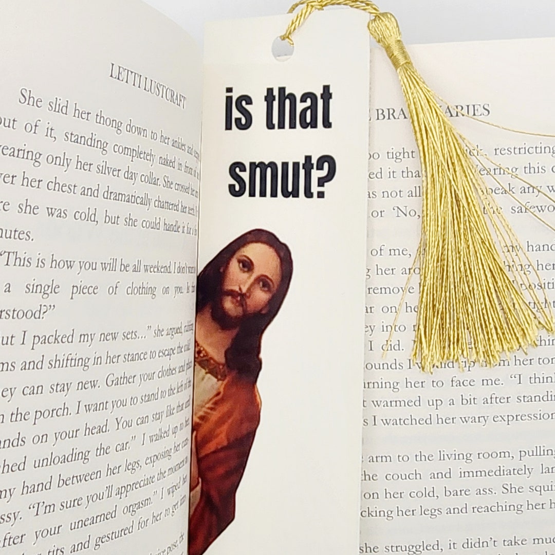 Peeking Jesus - is That Smut? - Bookmark - Etsy