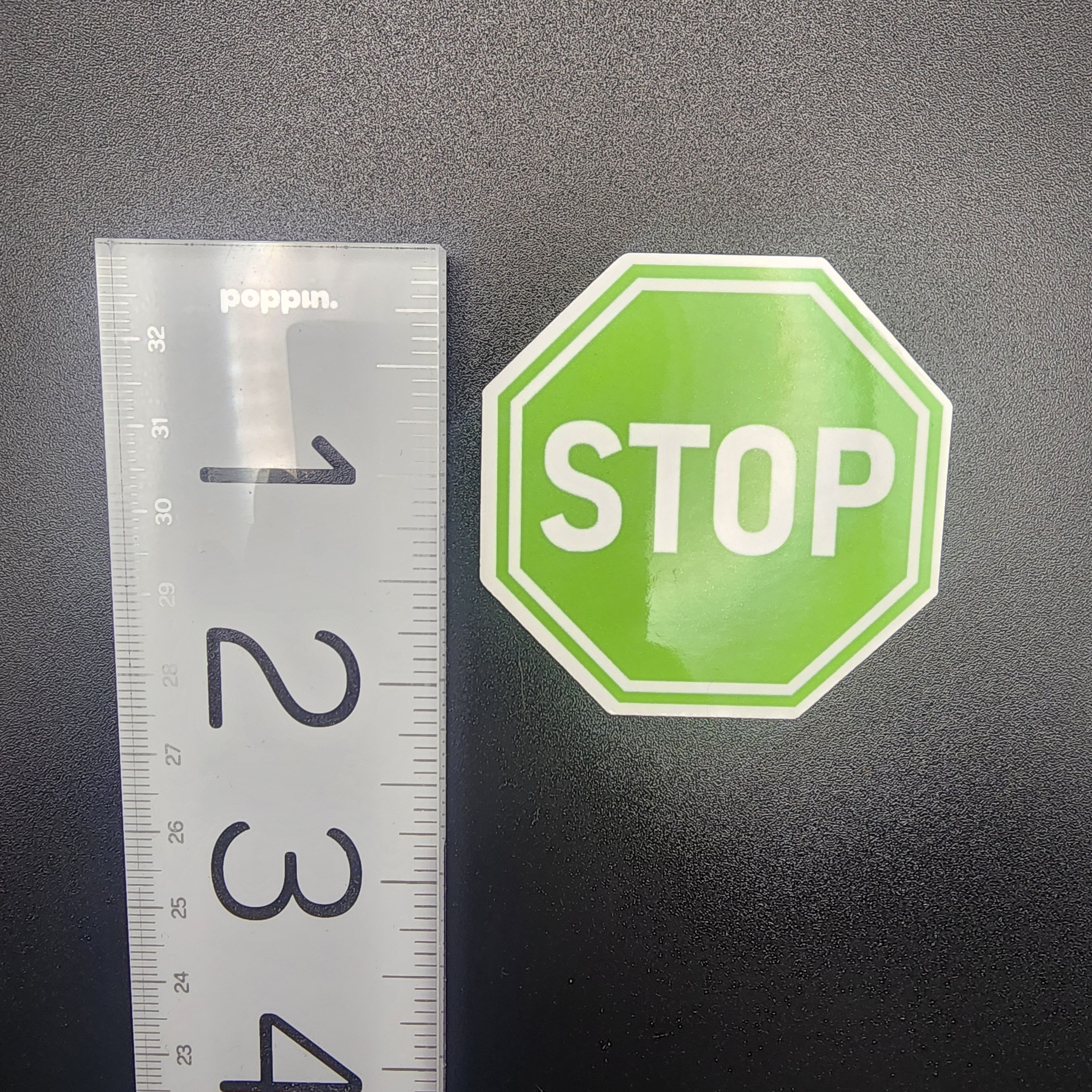 Green Stop Sign - Sticker | Glossy & Waterproof - Etsy