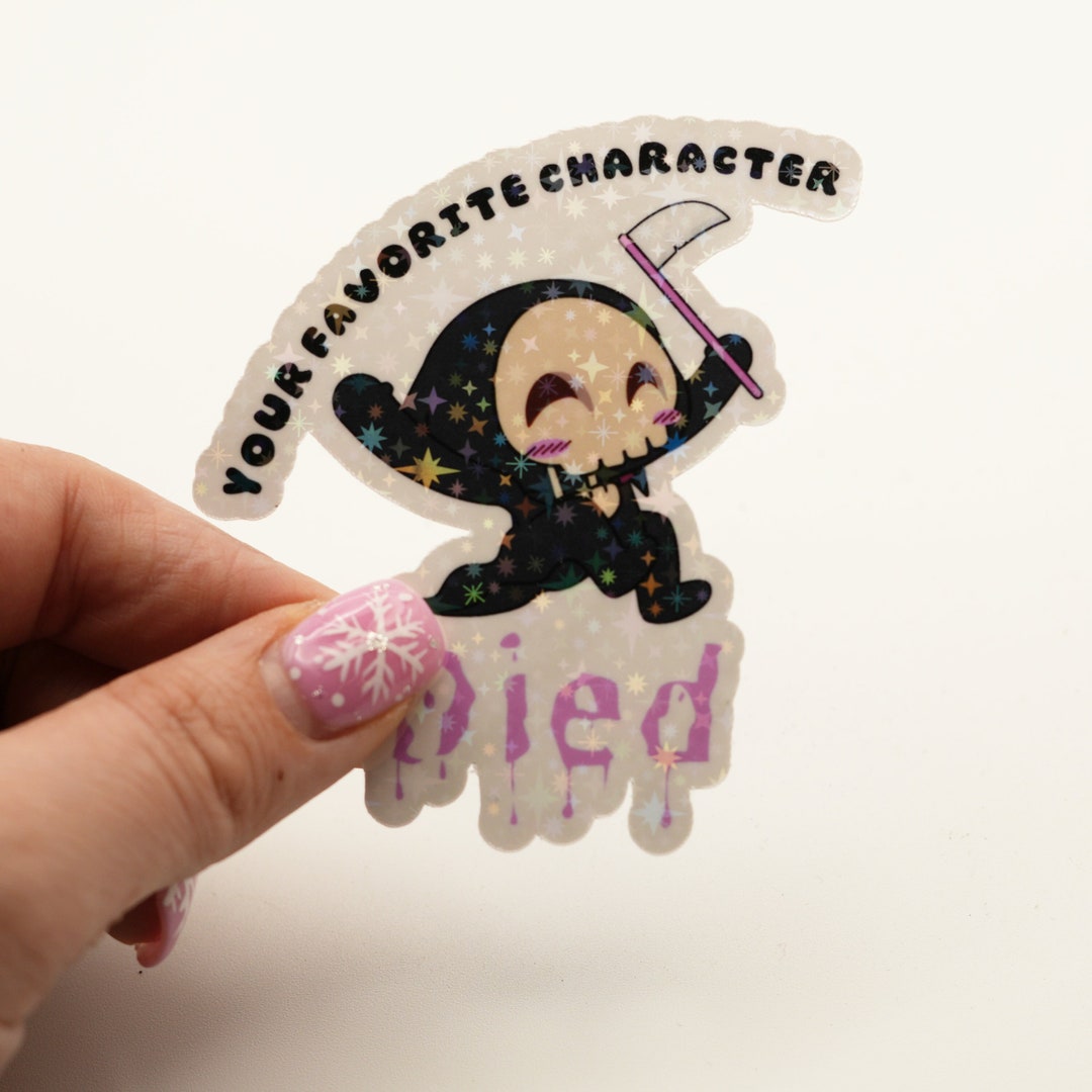 Your Favorite Character Died! — Cute Grim Reaper Sparkly Holographic ...