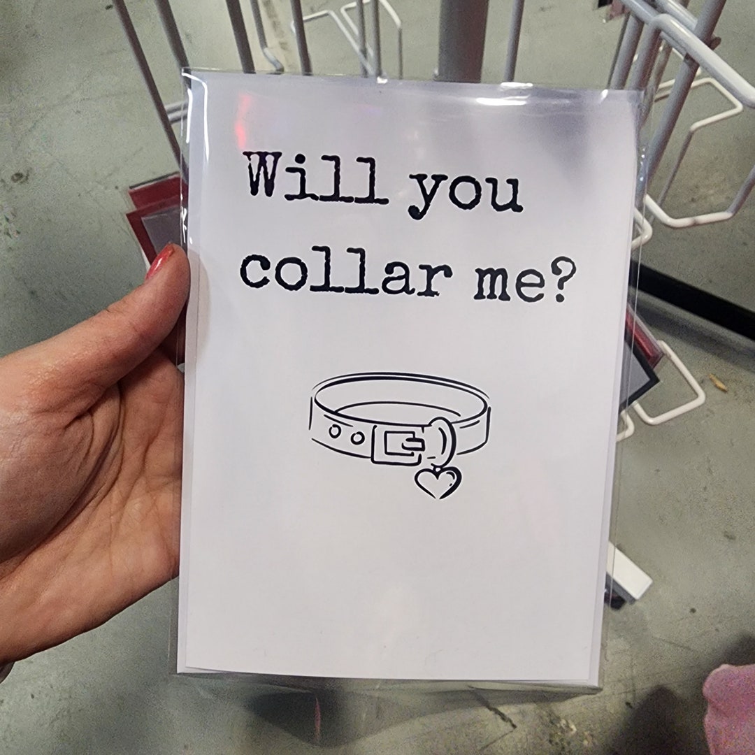 Will You Collar Me? — Greeting Card for Alternative Lifestyles - Etsy