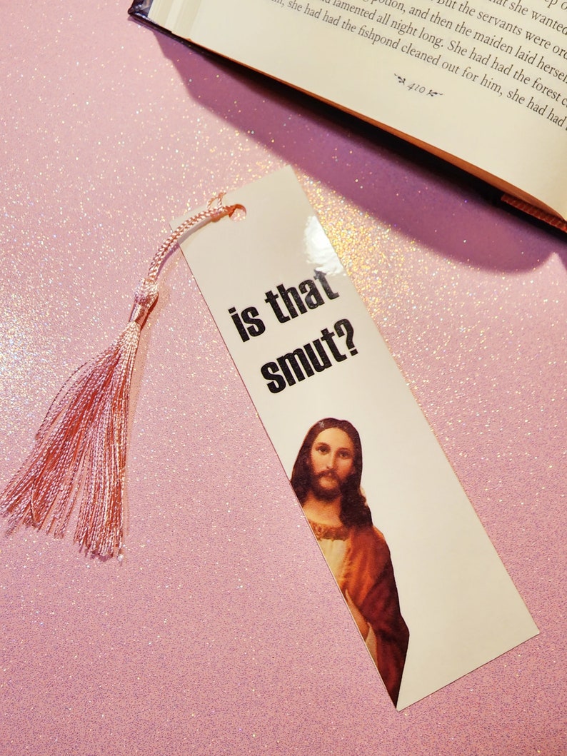 Peeking Jesus is That Smut Bookmark - Etsy