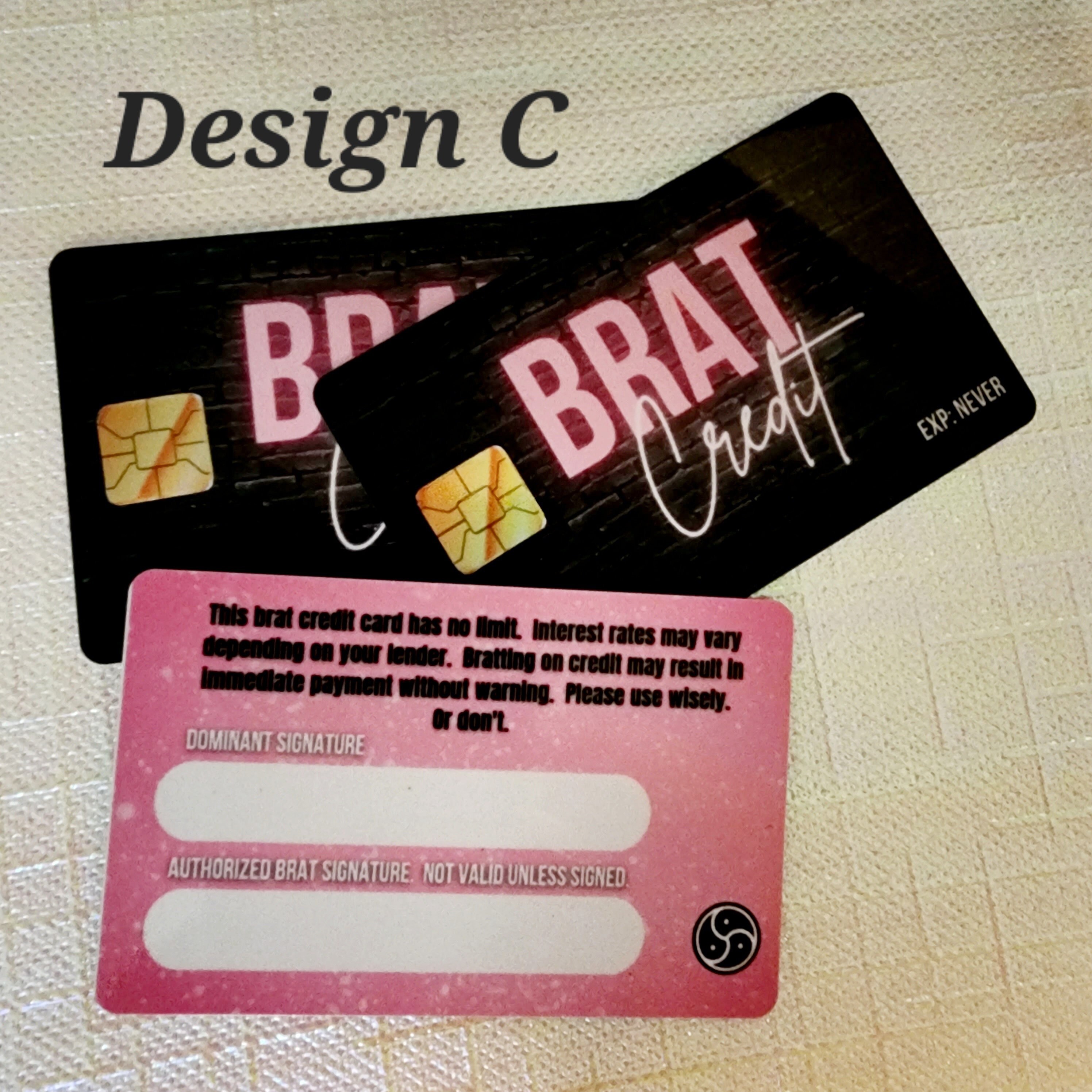 BRAT CREDIT and D/s Contract - Etsy Canada