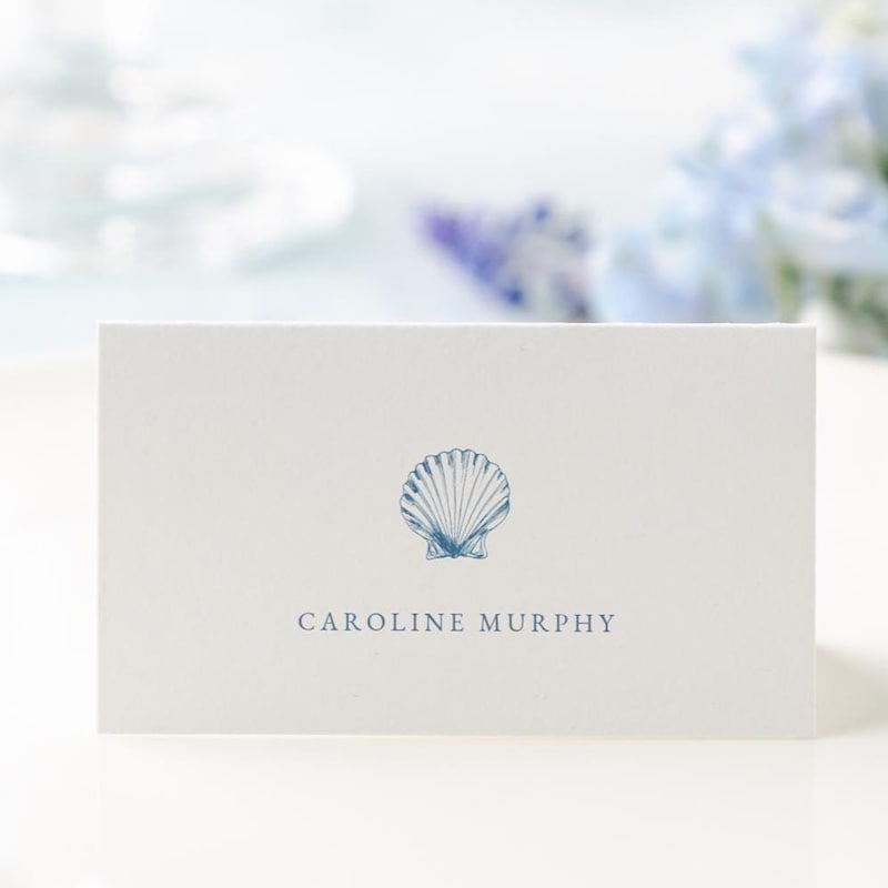 Sea Shell Place Card - Etsy