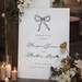 Editable Wedding Welcome Sign Template Black Bow Script 16x20 & 18x24 ...