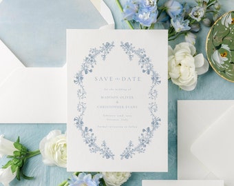 Editable Modern Save the Date Wedding Event Template Custom Printable ...