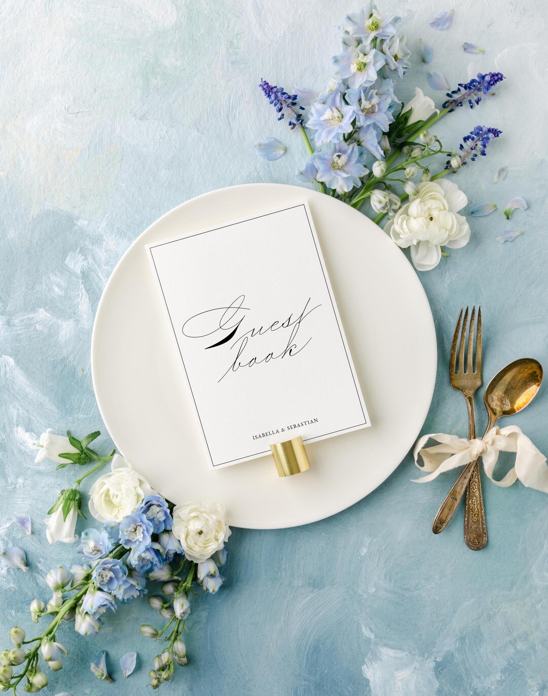 Editable ONYX Black & White Script Frame Guestbook Sign | Wedding 5x7 ...