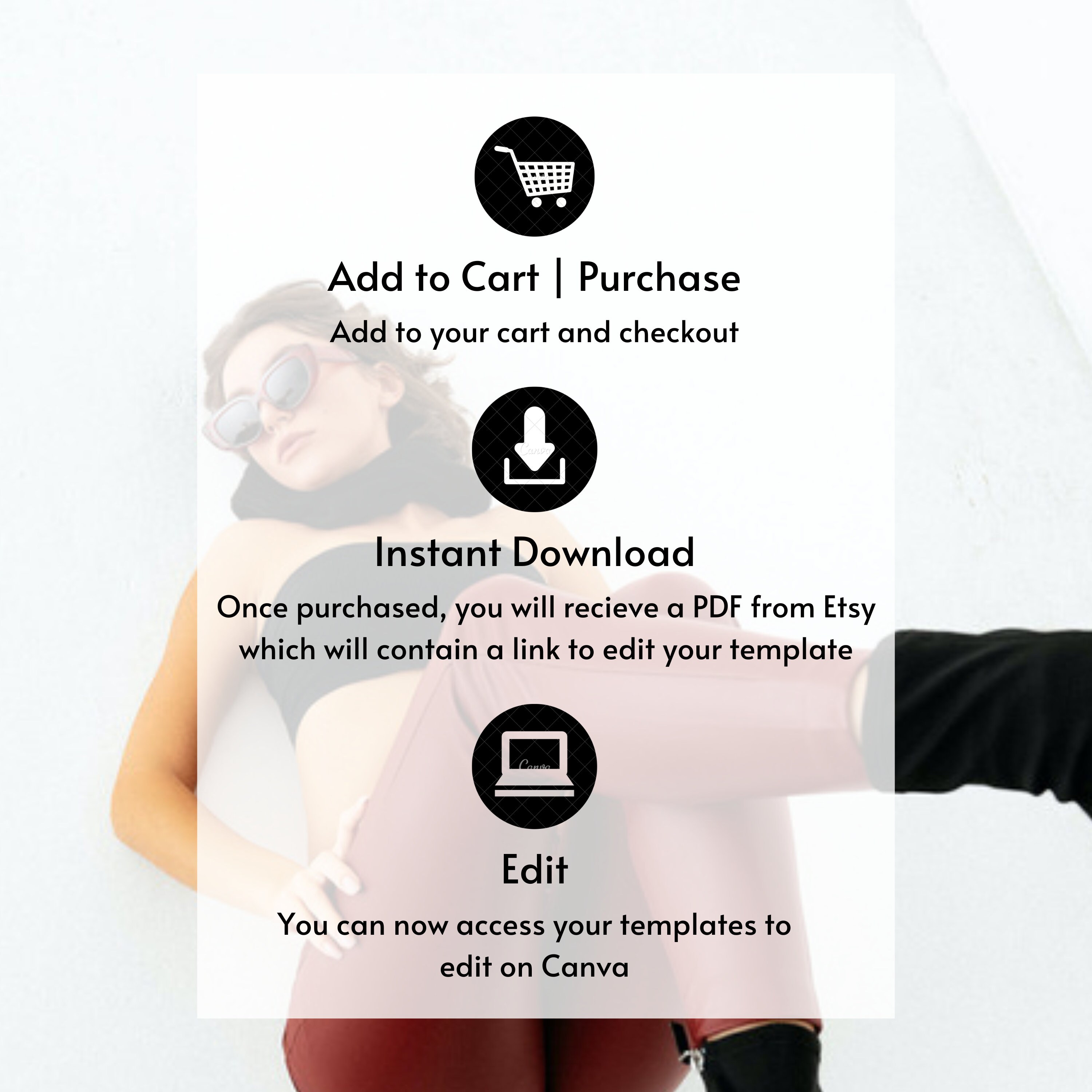 Iced Espresso DIY Website Banner Template Pack Four Fashion - Etsy