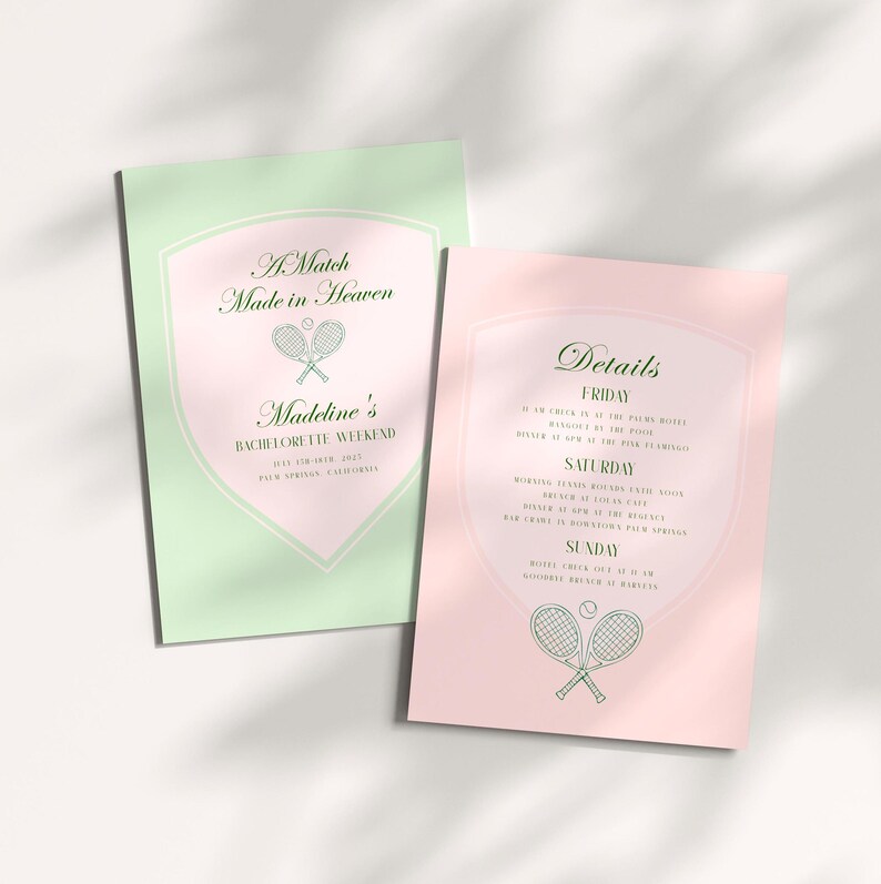 Editable Match Made in Heaven Bachelorette Party Invitation Template ...