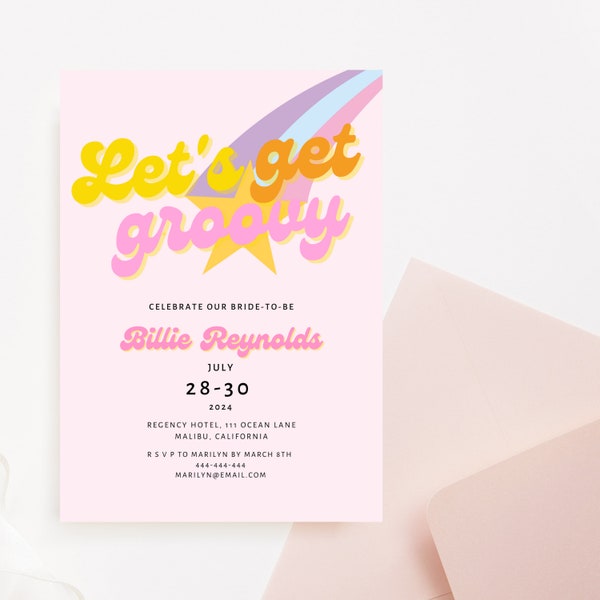 Star Burst Invitation - Etsy