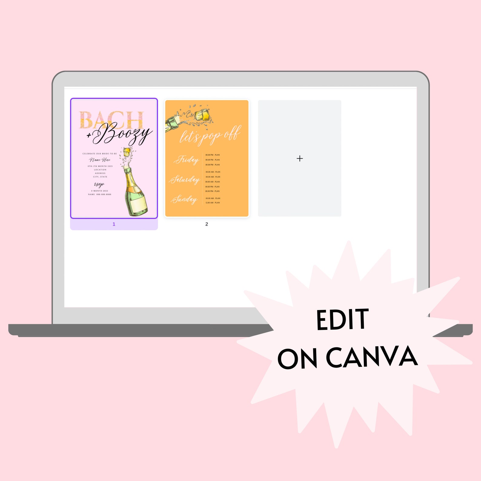 Bach & Boozy Bachelorette Invitation Bachelorette Party - Etsy