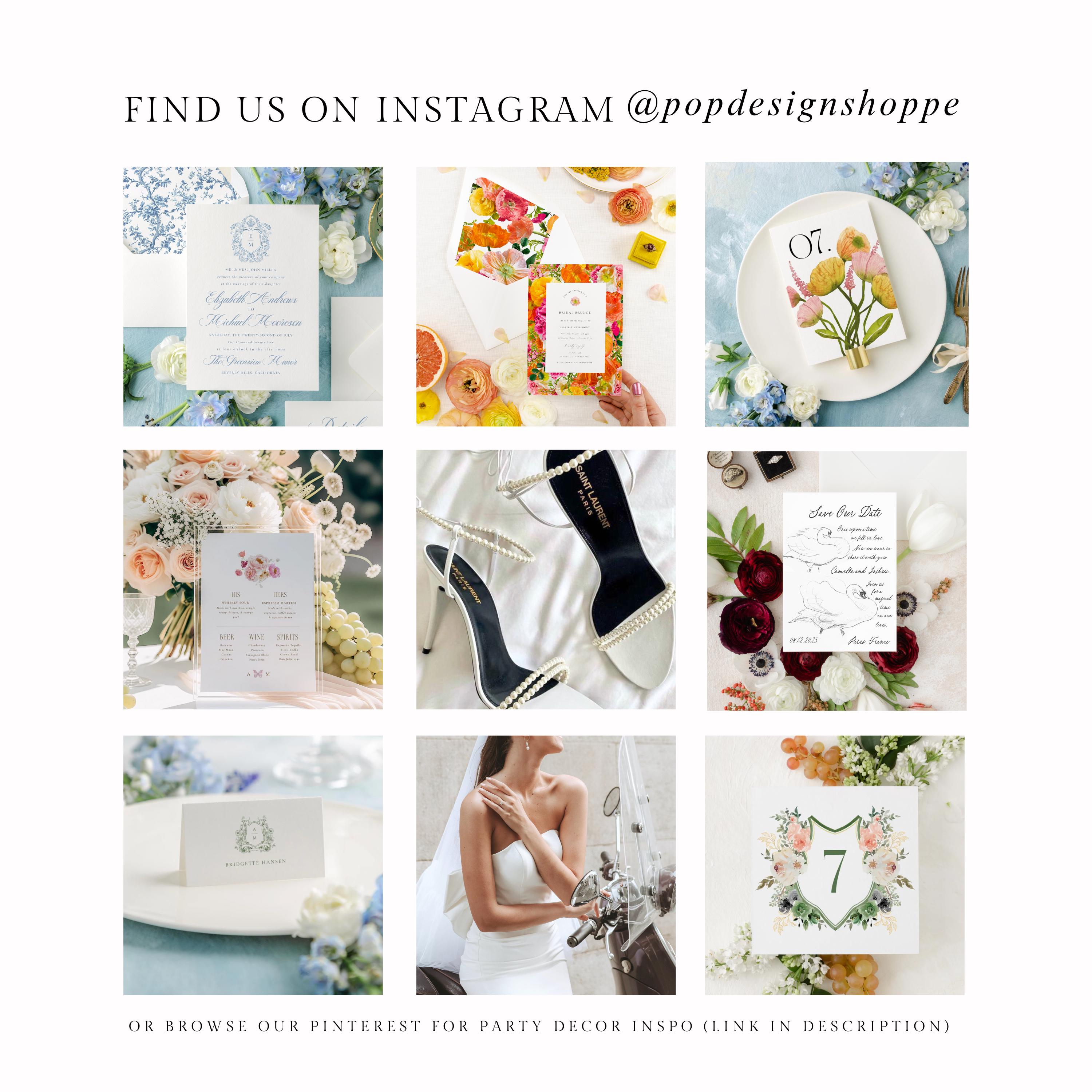 Editable Signature Drinks Bar Sign Pink Wavy Squiggle 5x7, 8x10 ...