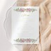 Editable Pink Floral Border Menu Bridal Shower Wedding Event Menu ...