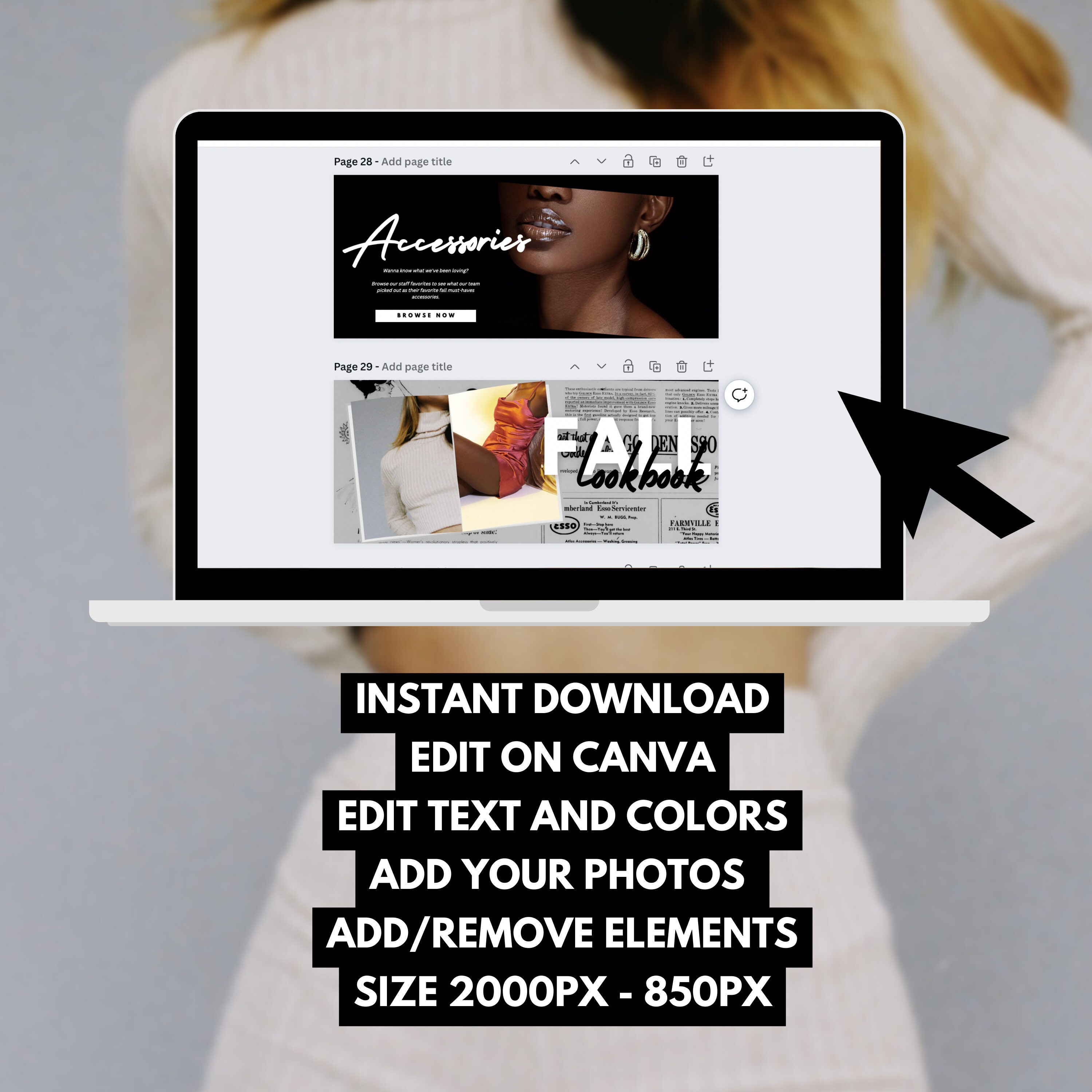 The Glam Basics Website Banner Template Pack, 8 Fashion Boutique ...