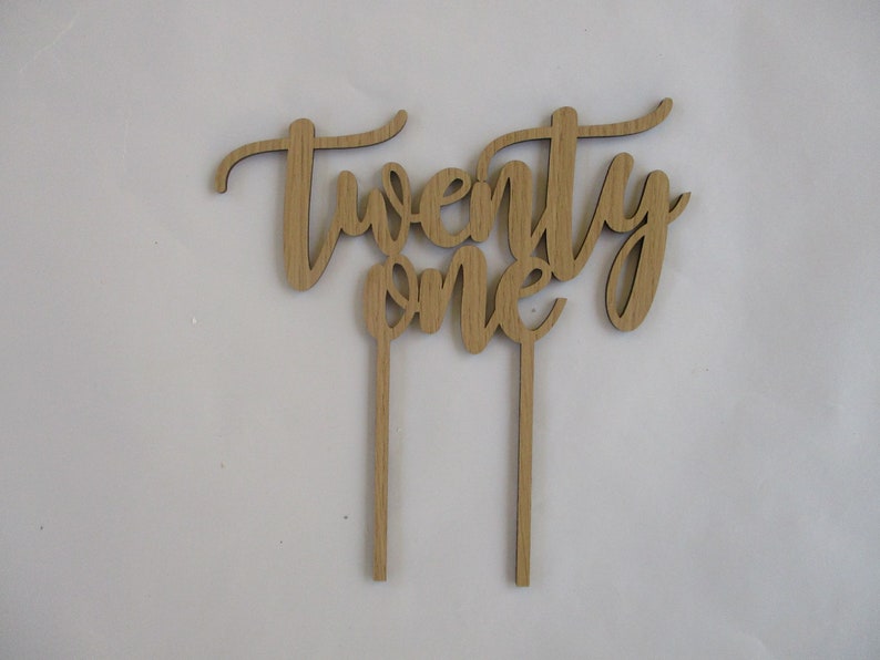 DIGITAL DOWNLOAD Twenty One Cake Topper Preset Design SVG - Etsy