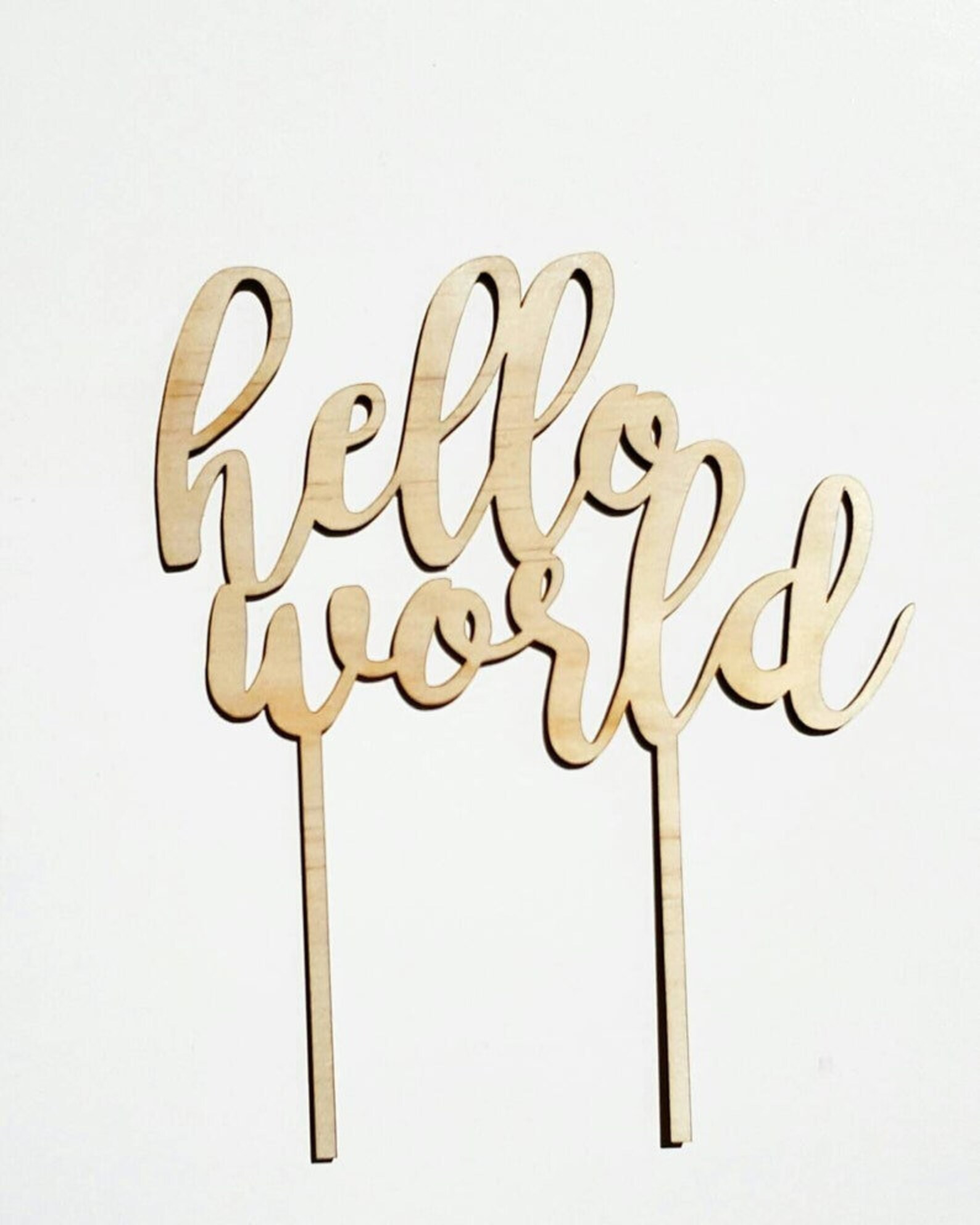 DIGITAL DOWNLOAD - Hello World Topper - Preset Design SVG File - Etsy