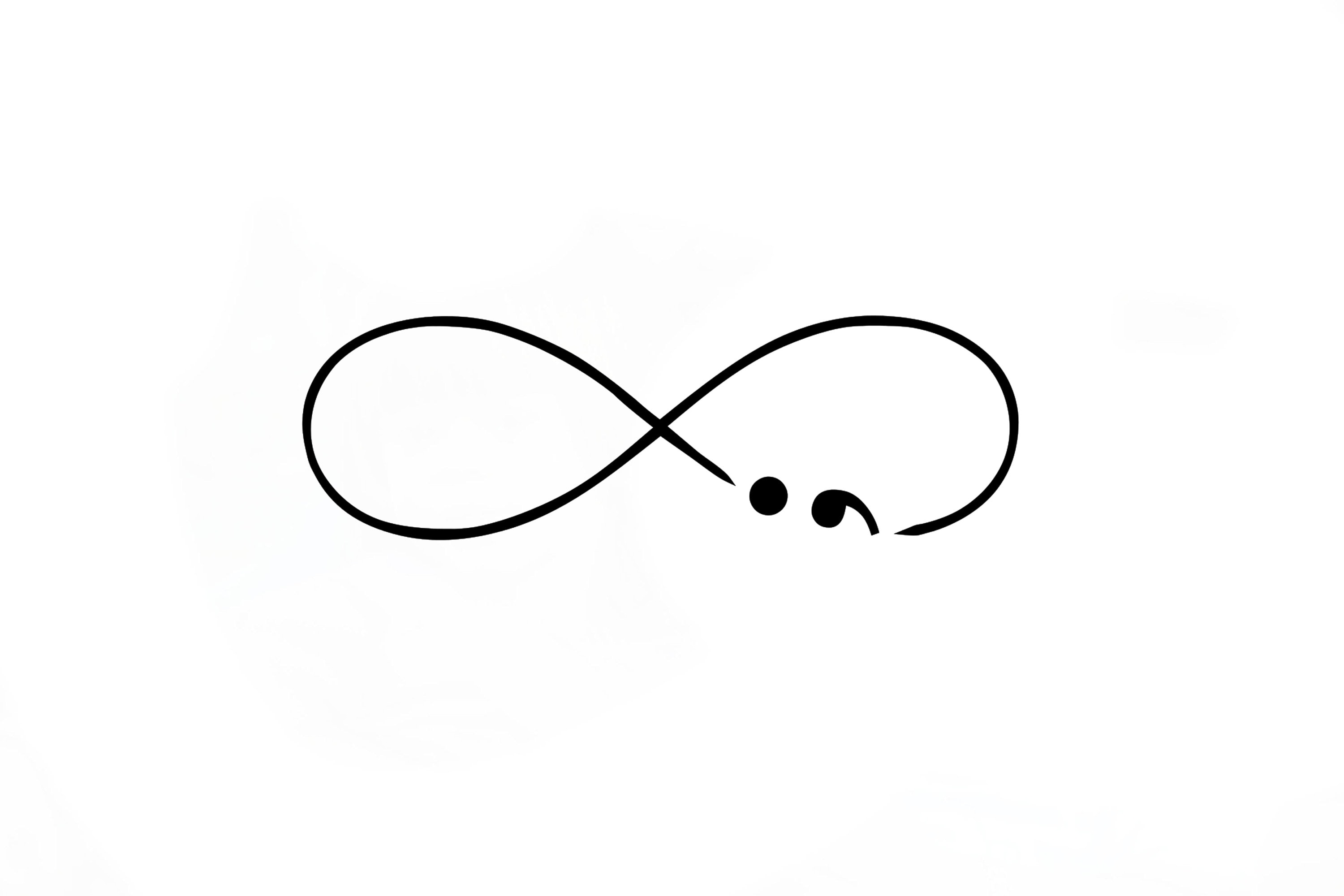 Semicolon Infinity Symbol. Sticker Laptop Car Anywhere - Etsy