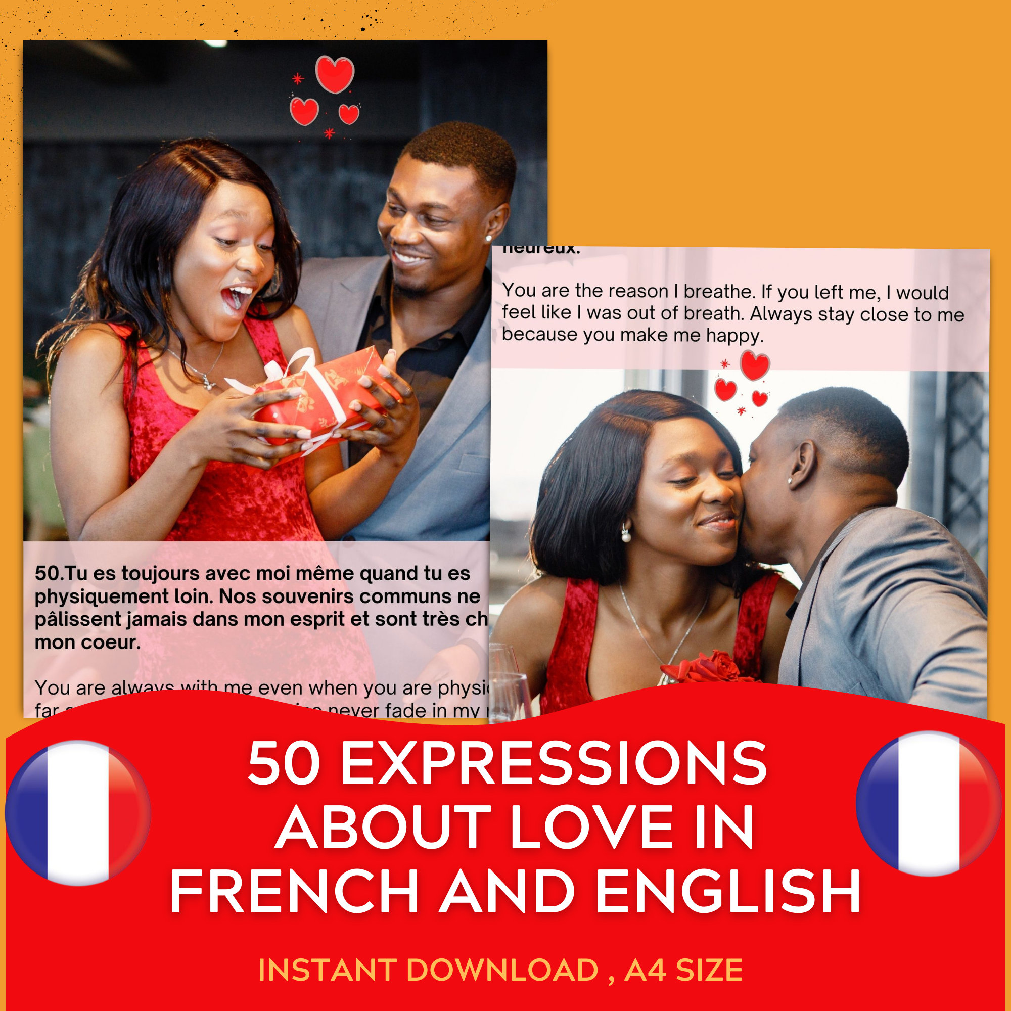 50 Relationship Quotes, French Poster, Love Messages, Quotes in French ...