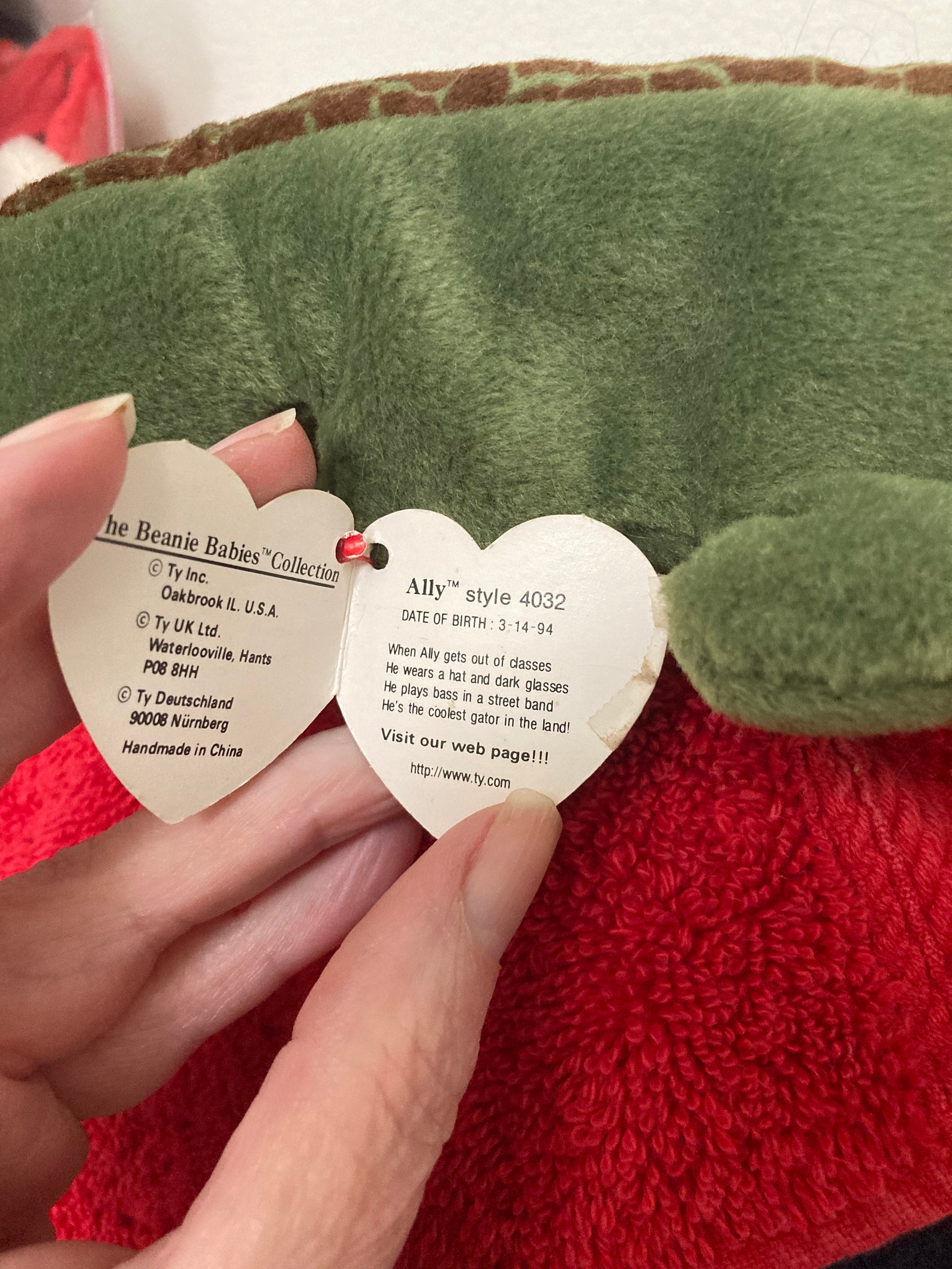 Ally the Alligator Vintage Beanie Baby - Etsy