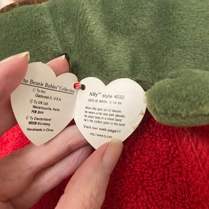 Ally the Alligator Vintage Beanie Baby - Etsy