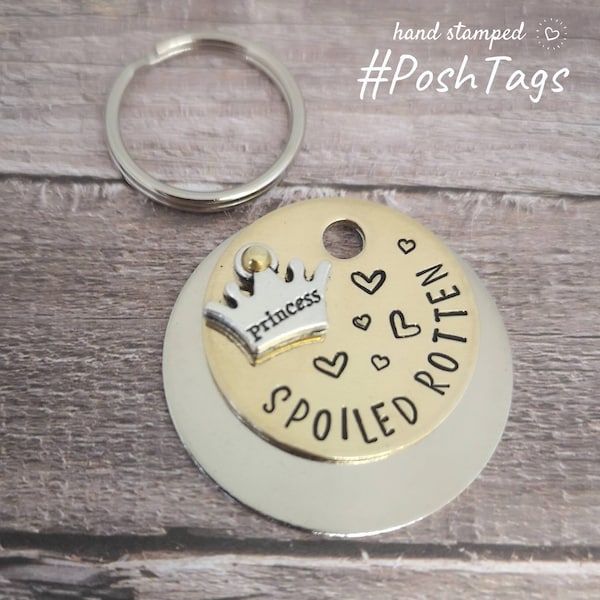 Spoiled Rotten Dog Tag - Etsy