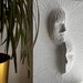 3D Faces Sculpture Plaster Art, Textured Faces Wall Art, Unique ...