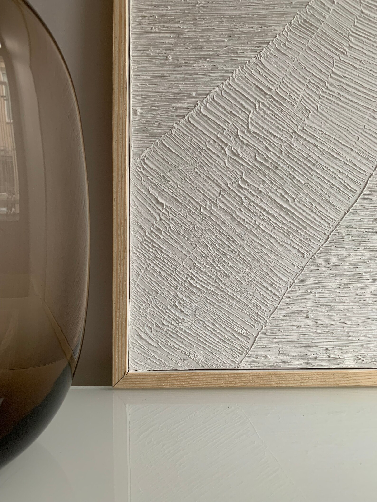 Abstract Canvas Wall Art Original White Textured Painting | Etsy