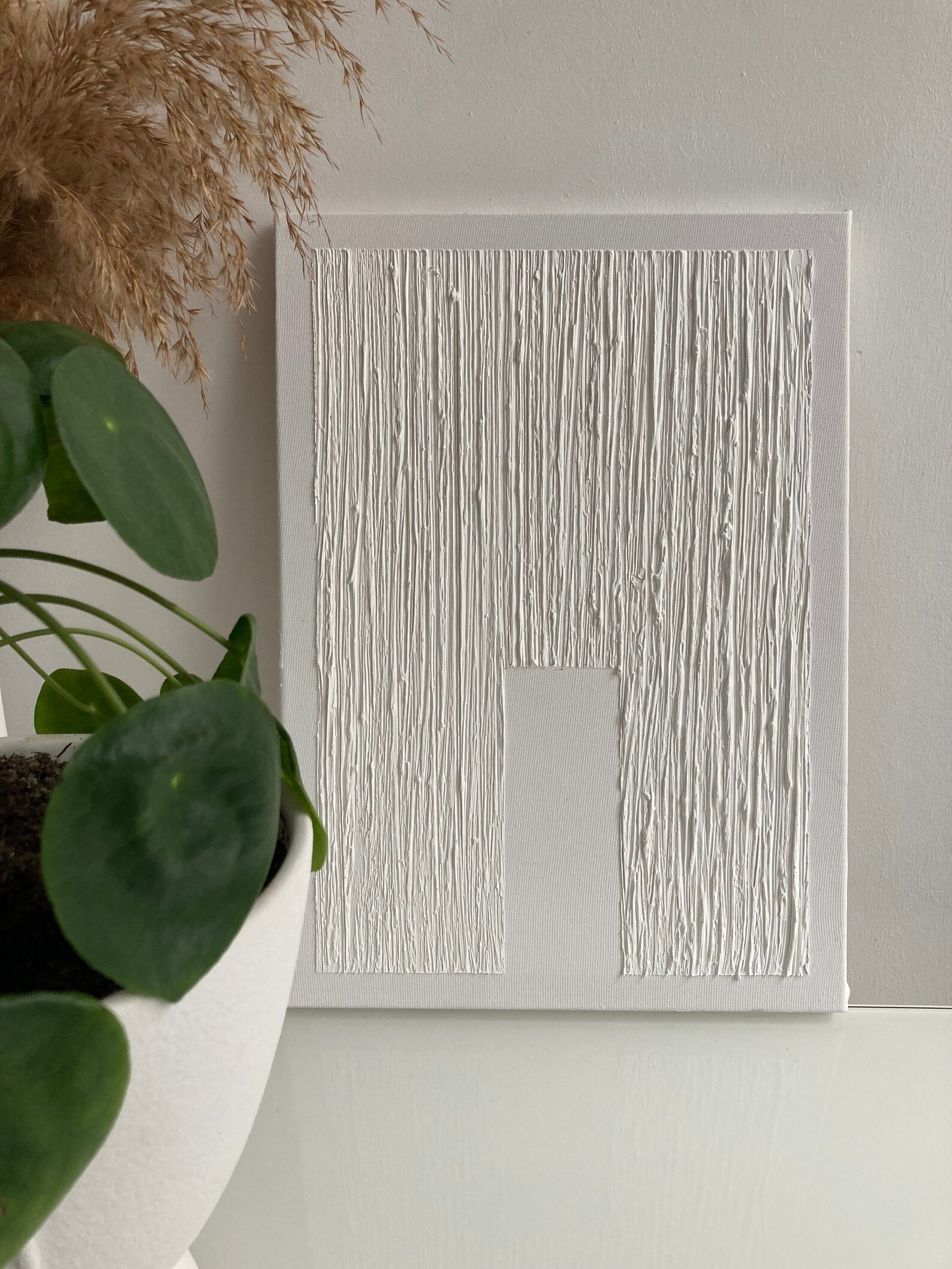 Abstract Canvas Wall Art Original White Textured Painting - Etsy