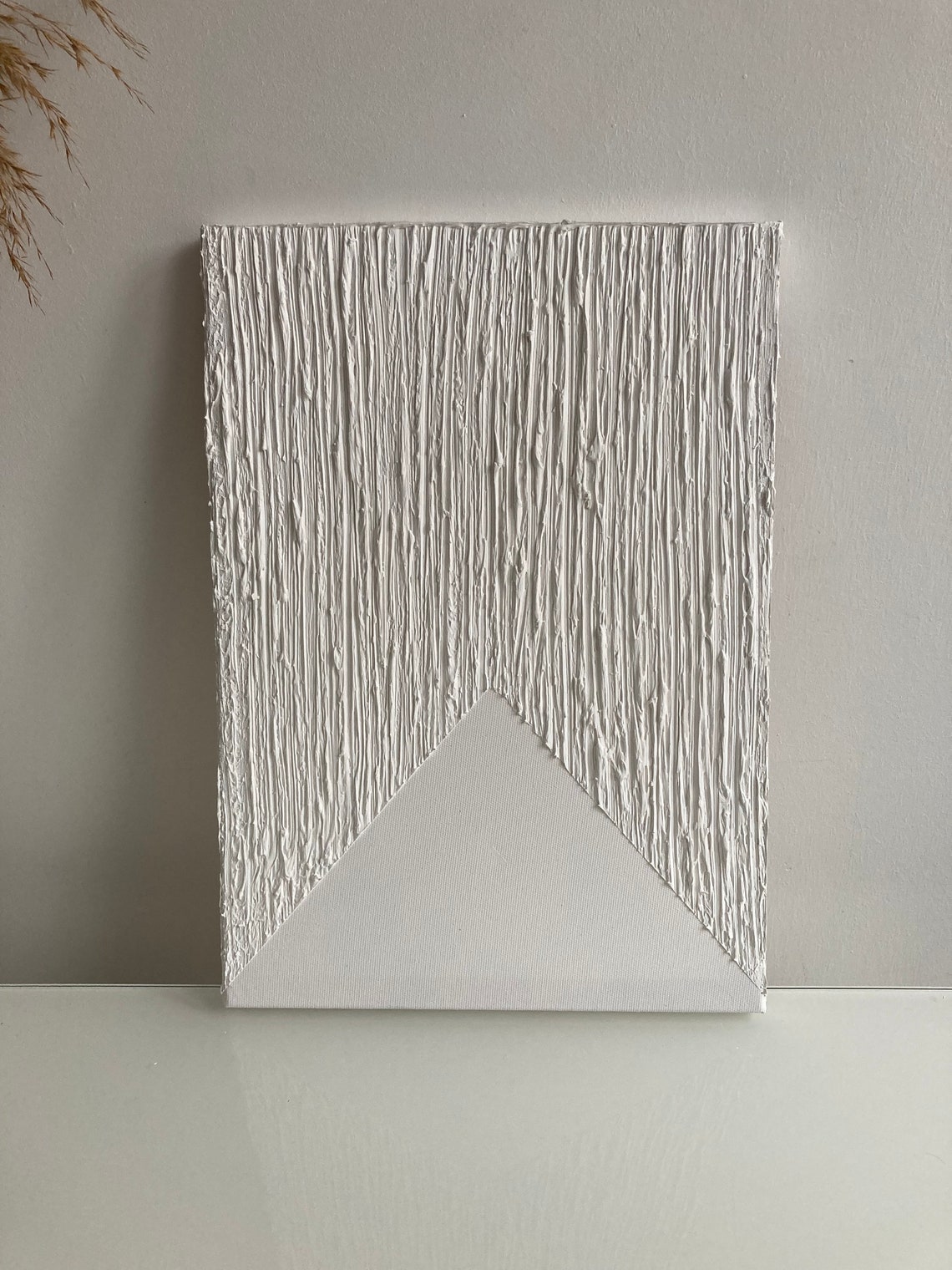 Abstract Canvas Wall Art Original White Textured Painting - Etsy