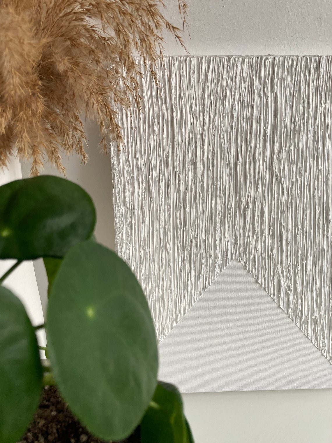 Abstract Canvas Wall Art Original White Textured Painting - Etsy