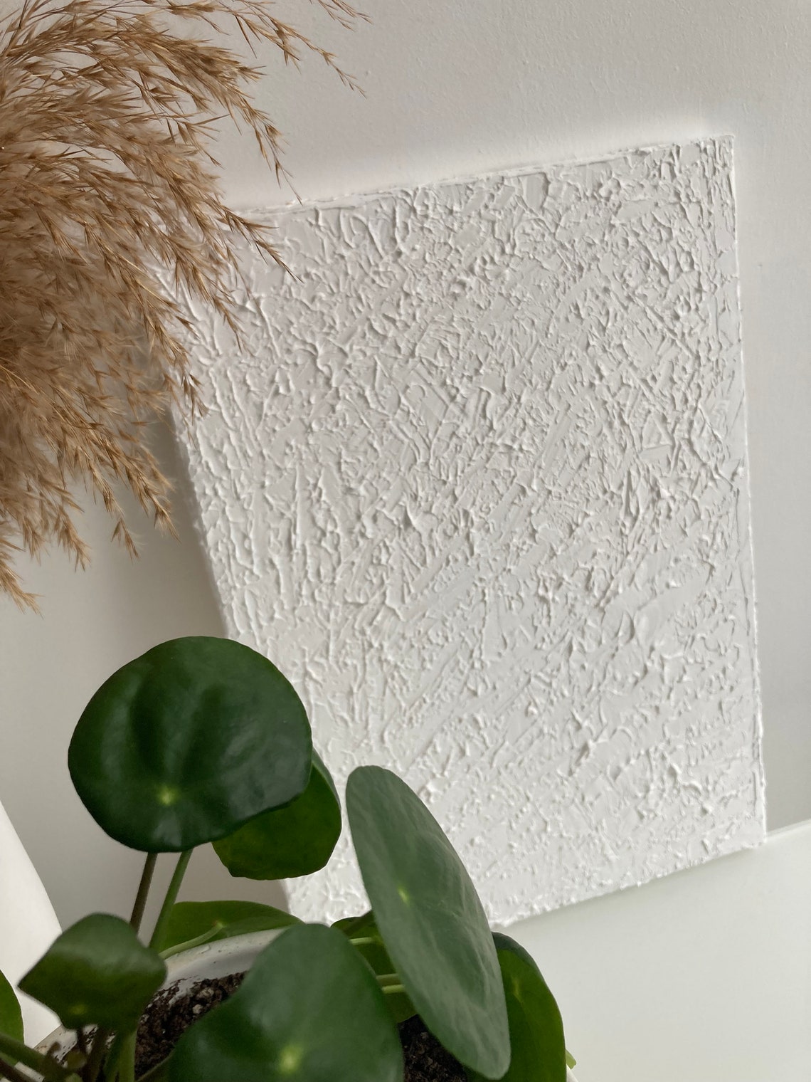 Abstract Canvas Wall Art Original White Textured Painting - Etsy