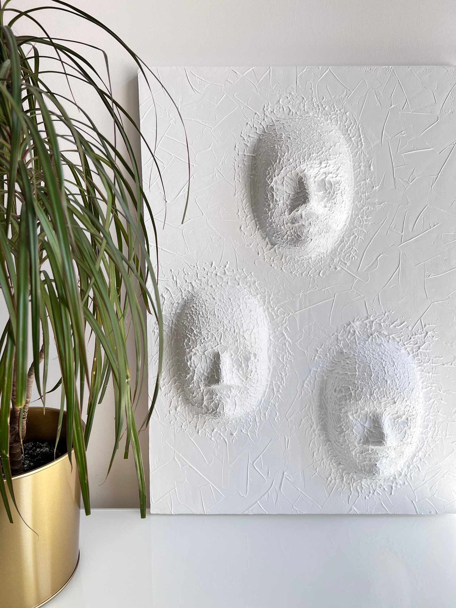 3D Faces Sculpture Plaster Art Textured Faces Wall Art - Etsy
